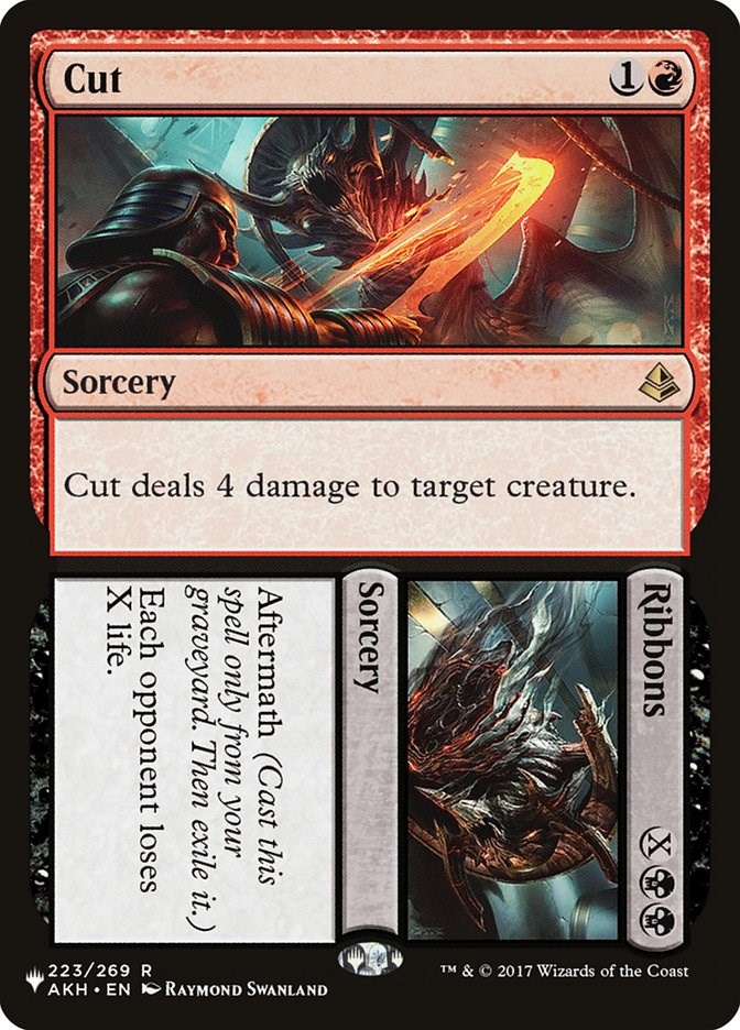 Cut // Ribbons - The List Reprints - Magic: The Gathering