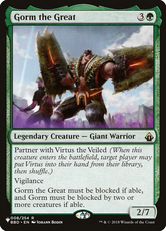 Gorm the Great - The List Reprints - Magic: The Gathering