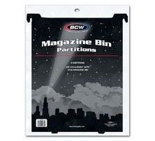 BCW Magazine Bin Partitions - BCW Comic Storage Boxes - Collectible Storage