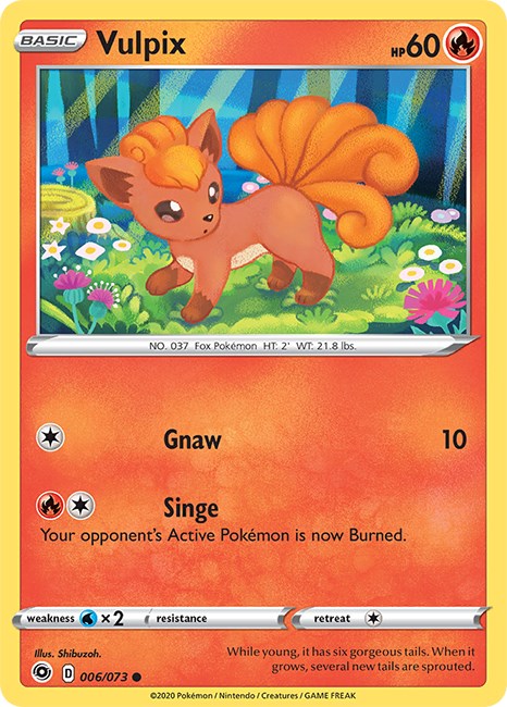 Vulpix Card