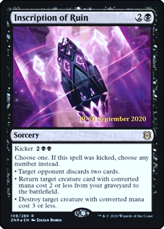Inscription of Ruin - Prerelease Cards - Magic: The Gathering