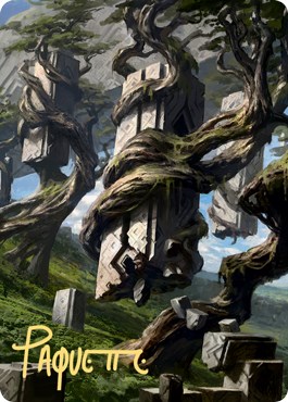 Forest Art Card (20/81) (Gold-Stamped Signature) - Art Series: Zendikar ...