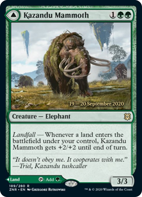 Kazandu Mammoth - Prerelease Cards - Magic: The Gathering
