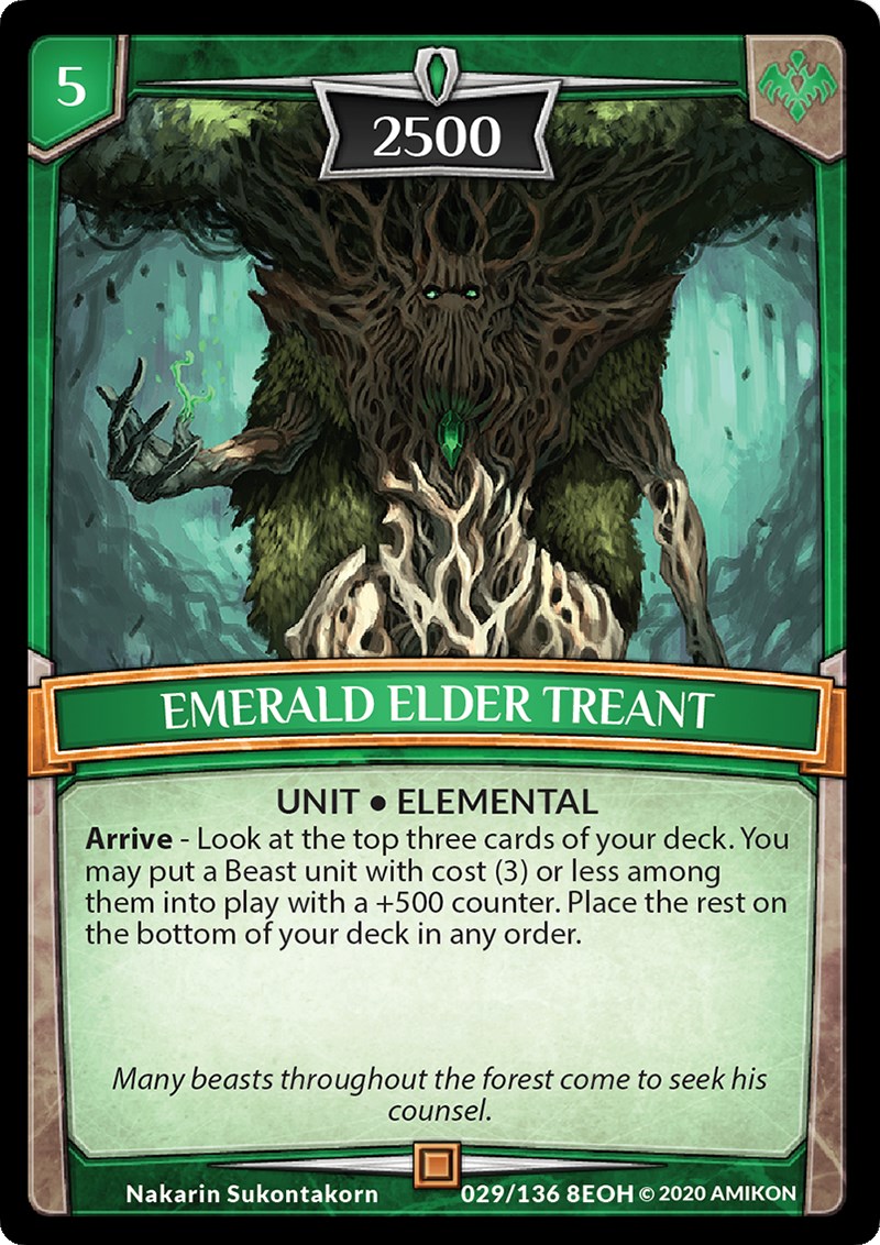 Emerald Elder Treant - Echoes of Hokken - Argent Saga TCG