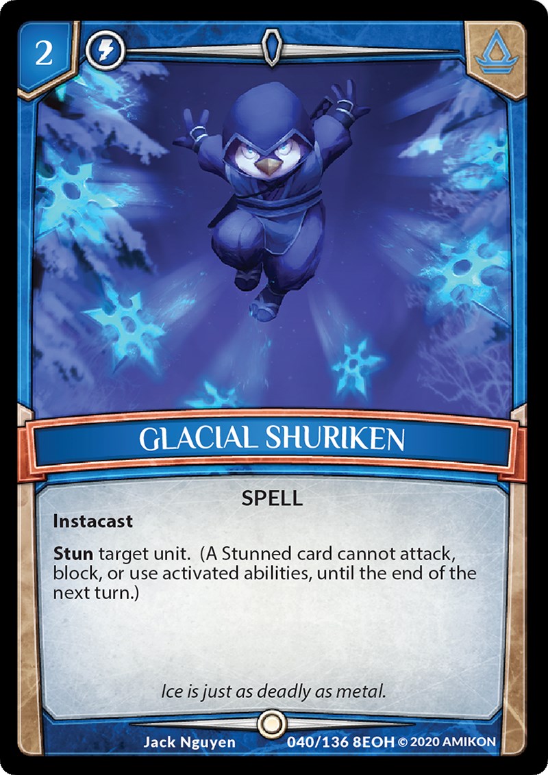 Glacial Shuriken - Echoes of Hokken - Argent Saga TCG