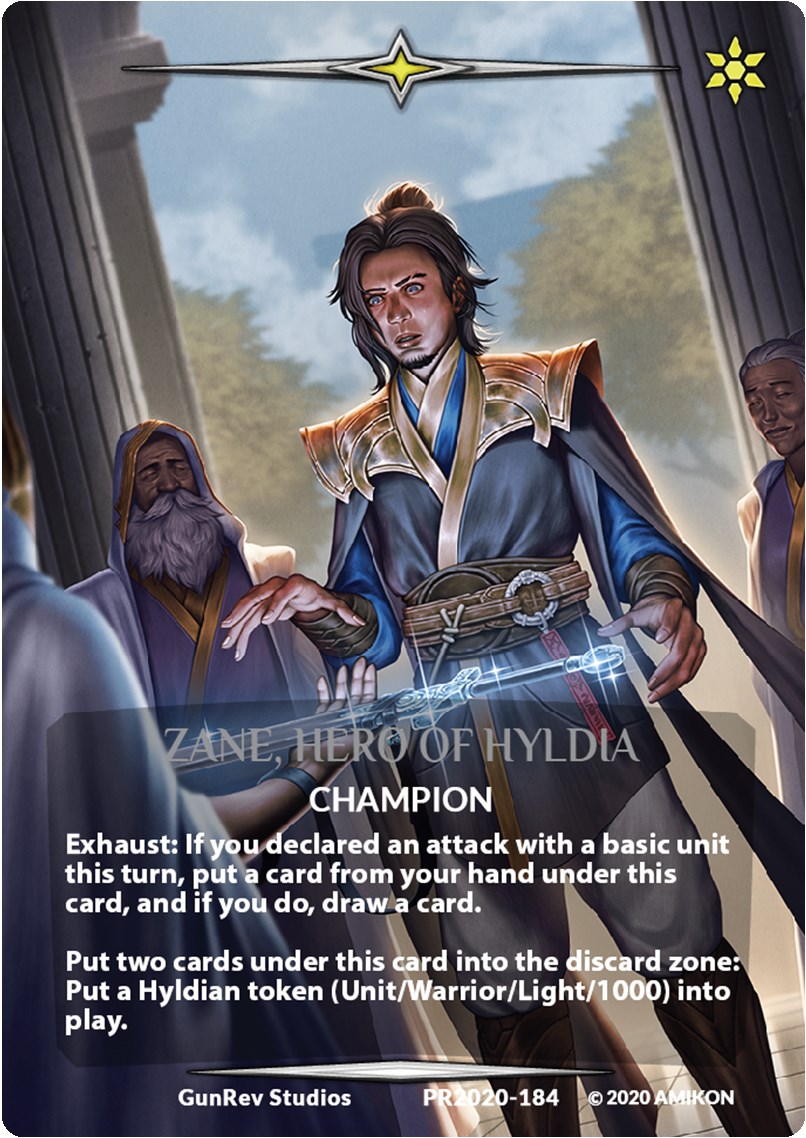 Zane, Hero of Hyldia (Serial Numbered) - Argent Saga Promos - Argent Saga TCG