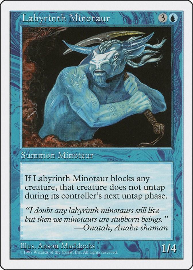 Labyrinth Minotaur - Fifth Edition - Magic: The Gathering