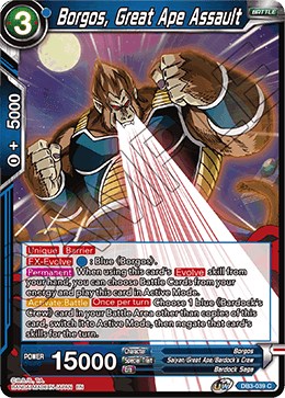 Borgos, Great Ape Assault - Draft Box 06 - Giant Force - Dragon Ball ...
