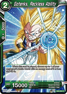 Gotenks, Reckless Ability - Draft Box 06 - Giant Force - Dragon Ball ...