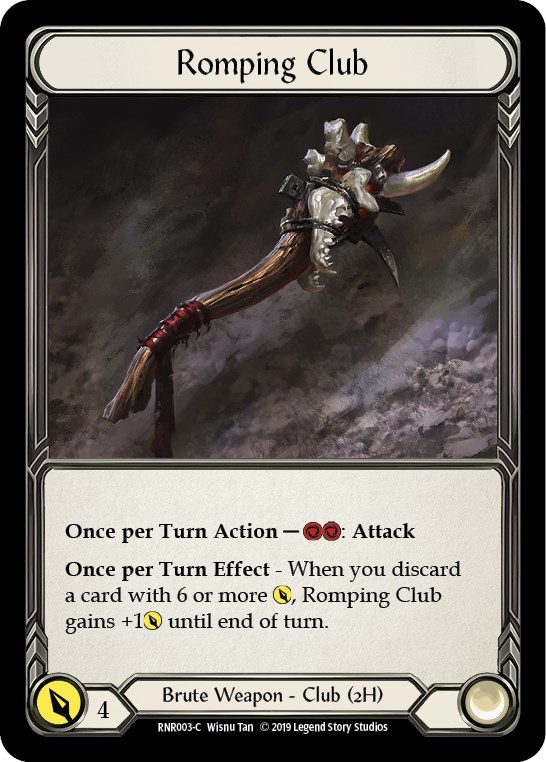 Romping Club - Hero Deck: Rhinar - Flesh and Blood TCG