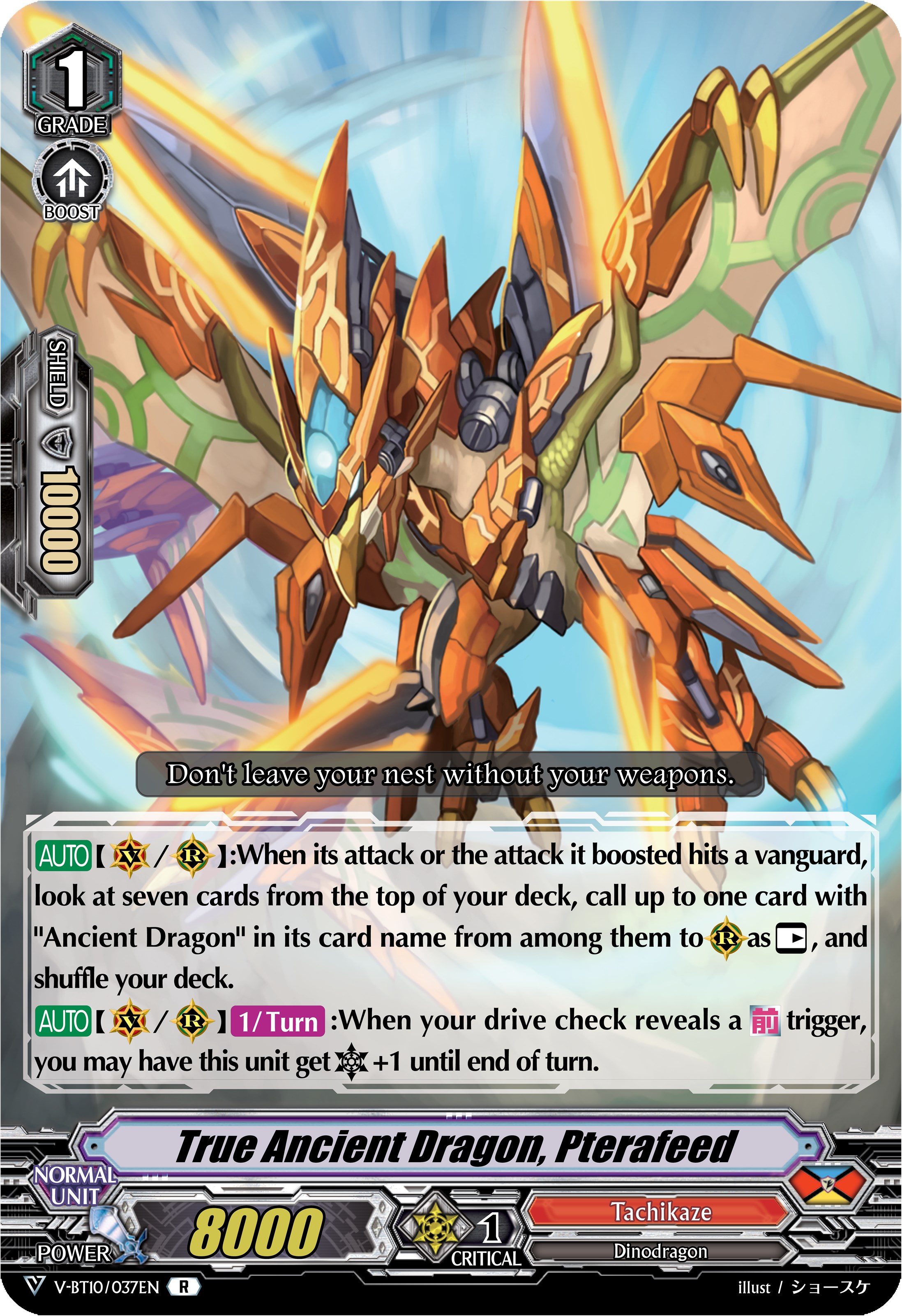 True Ancient Dragon, Pterafeed - Phantom Dragon Aeon - Cardfight Vanguard