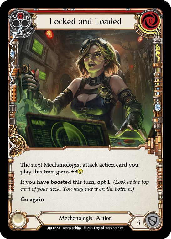 Locked and Loaded (Red) - Arcane Rising - Flesh and Blood TCG