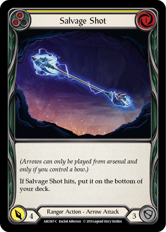 Salvage Shot (Yellow) - Arcane Rising - Flesh and Blood TCG