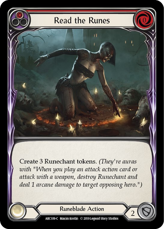 Read the Runes (Red) - Arcane Rising - Flesh and Blood TCG