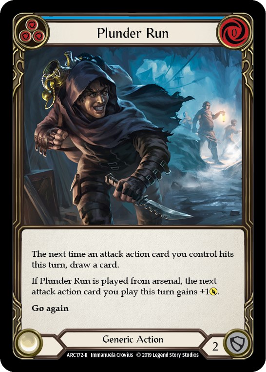 Plunder Run (Blue) - Arcane Rising - Flesh and Blood TCG