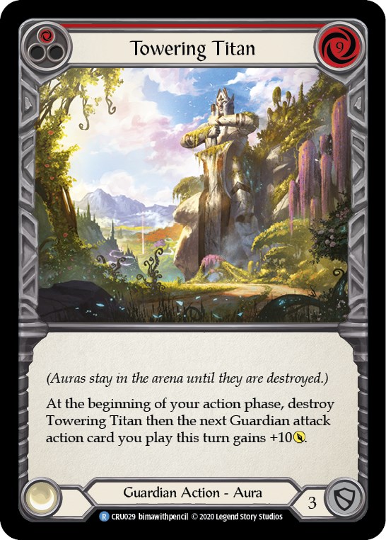 Towering Titan (Red) - Crucible of War - Flesh and Blood TCG