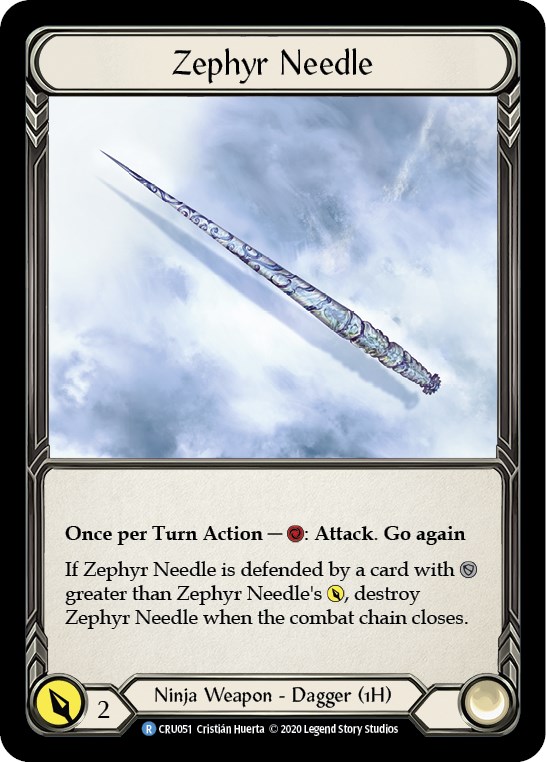 Zephyr Needle - Crucible of War - Flesh and Blood TCG