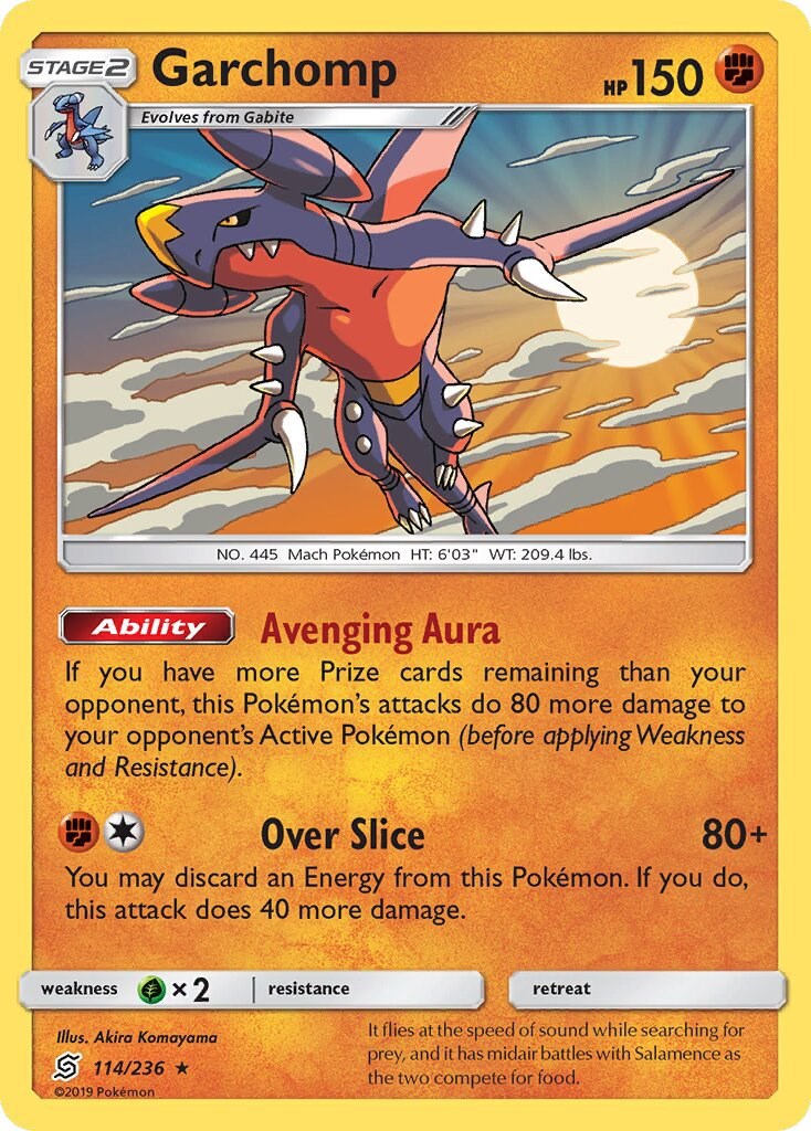 Garchomp - 114/236 (SM Unified Minds) - Deck Exclusives - Pokemon