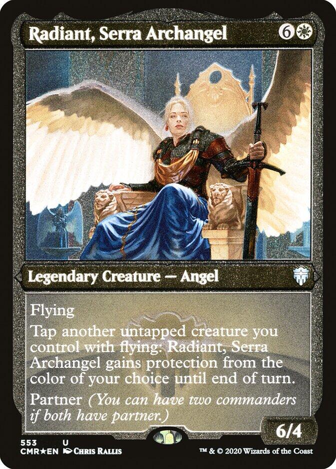Radiant, Serra Archangel (Foil Etched) - Commander Legends - Magic: The ...