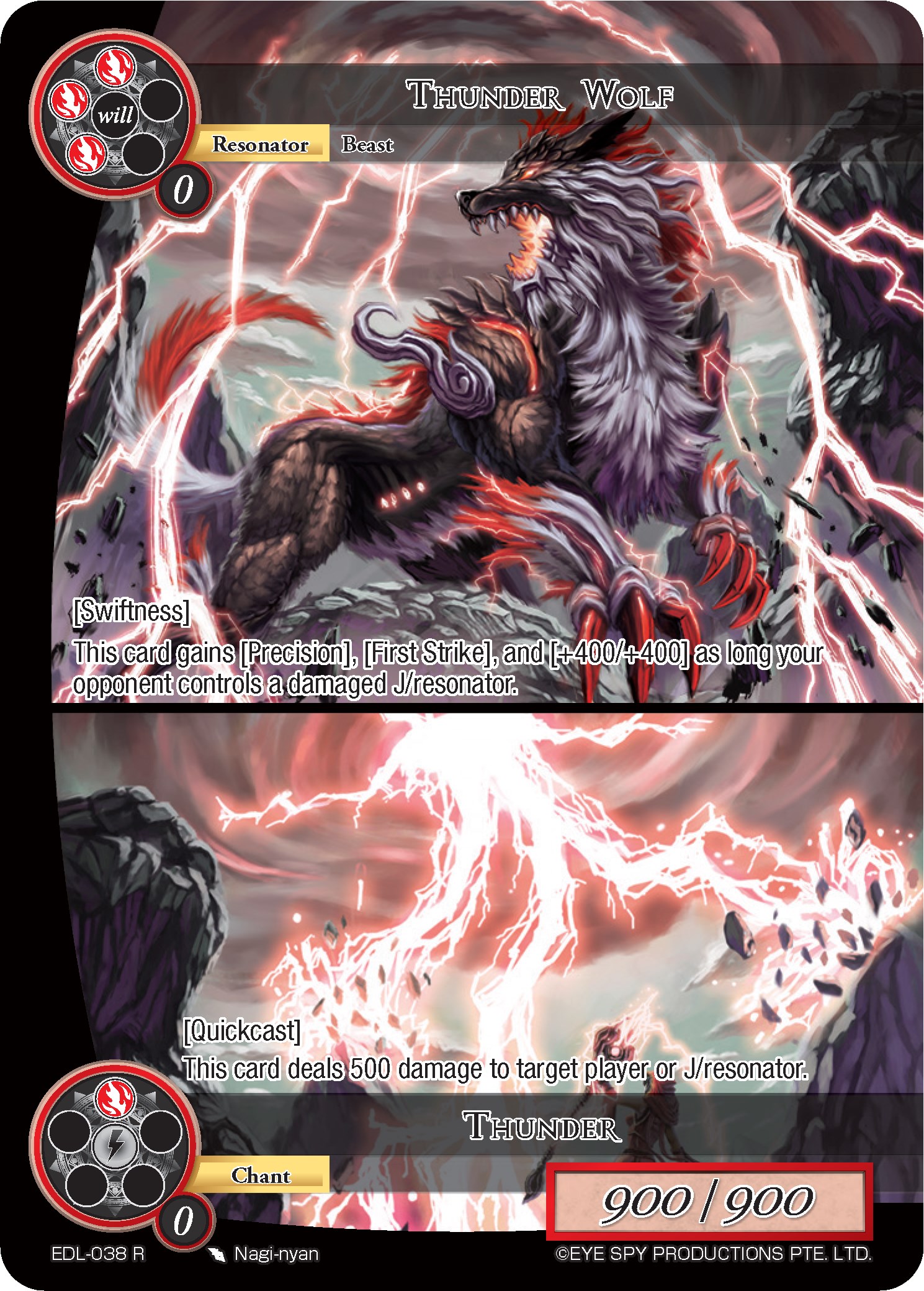 Thunder Wolf // Thunder - The Epic of the Dragon Lord - Force of Will