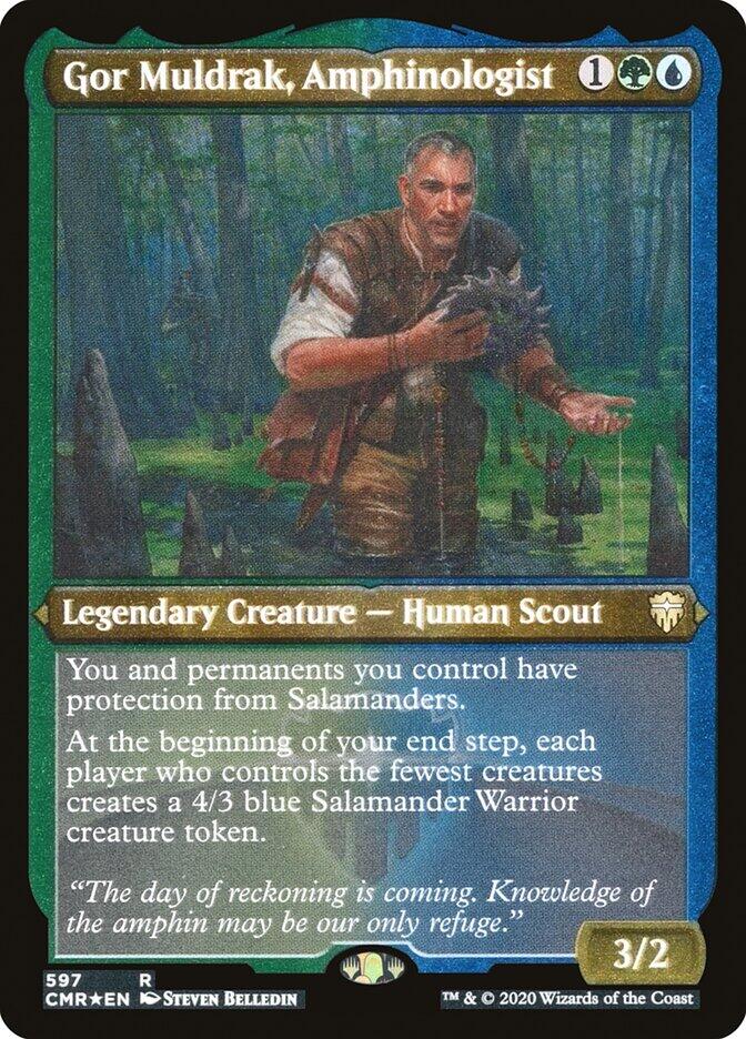 Gor Muldrak, Amphinologist (Foil Etched) - Commander Legends - Magic ...
