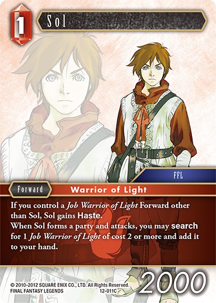 Sol - Opus XII - Final Fantasy TCG