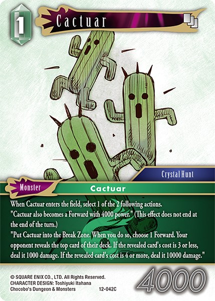Cactuar - Opus XII - Final Fantasy TCG