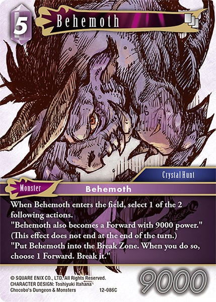 Behemoth - Opus XII - Final Fantasy TCG