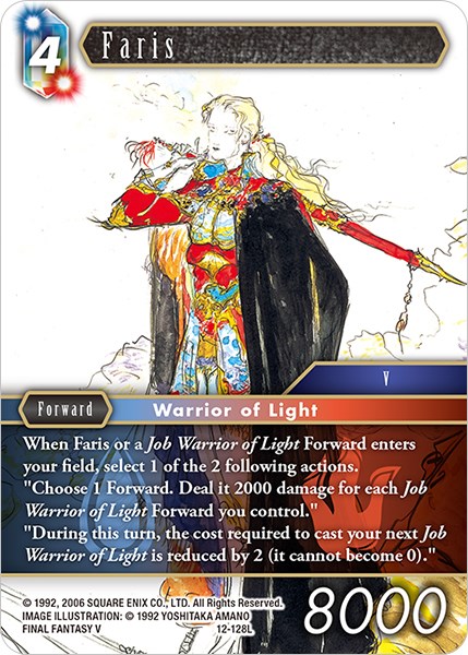Faris - Opus XII - Final Fantasy TCG