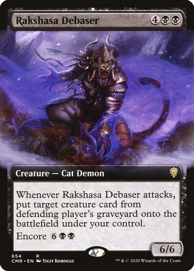 Rakshasa Debaser (Extended Art) - Commander Legends - Magic: The Gathering