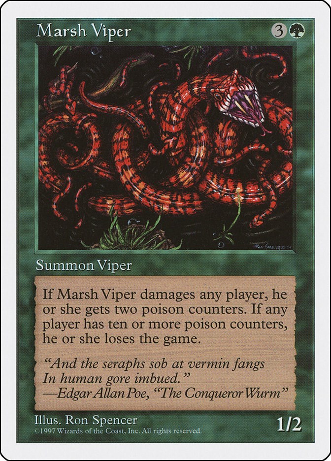 Marsh Viper - Fifth Edition - Magic: The Gathering