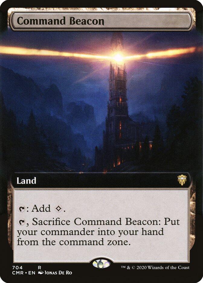 Command Beacon (Extended Art) - Commander Legends - Magic: The Gathering