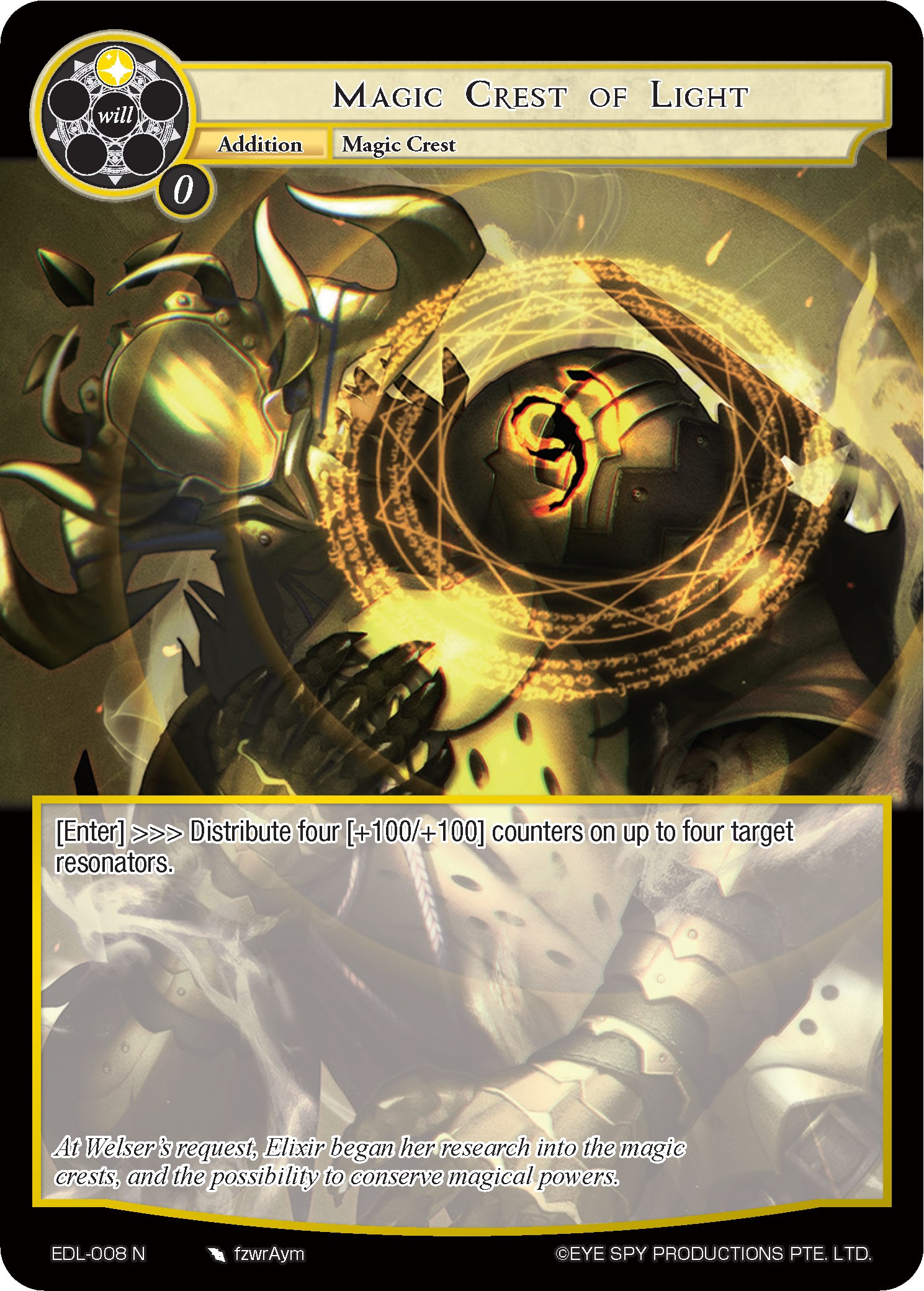 Magic Crest of Light - The Epic of the Dragon Lord - Force of Will