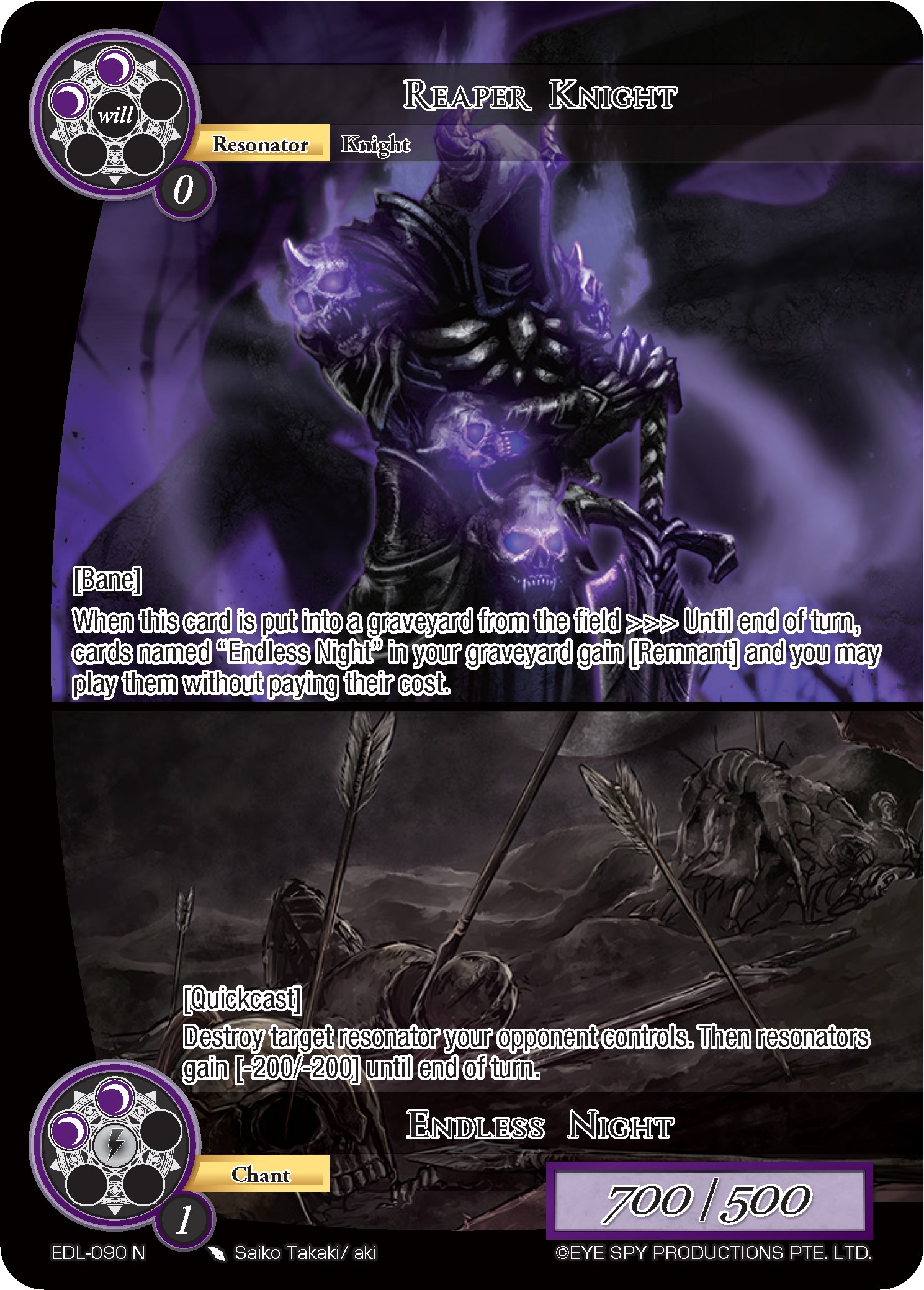 Reaper Knight // Endless Night - The Epic of the Dragon Lord - Force of ...