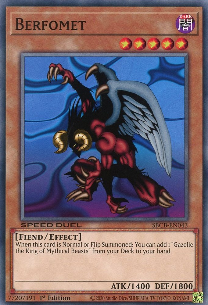Berfomet - Speed Duel: Battle City Box - YuGiOh