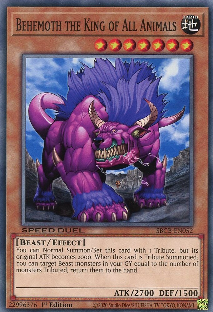 Behemoth the King of All Animals - Speed Duel: Battle City Box - YuGiOh