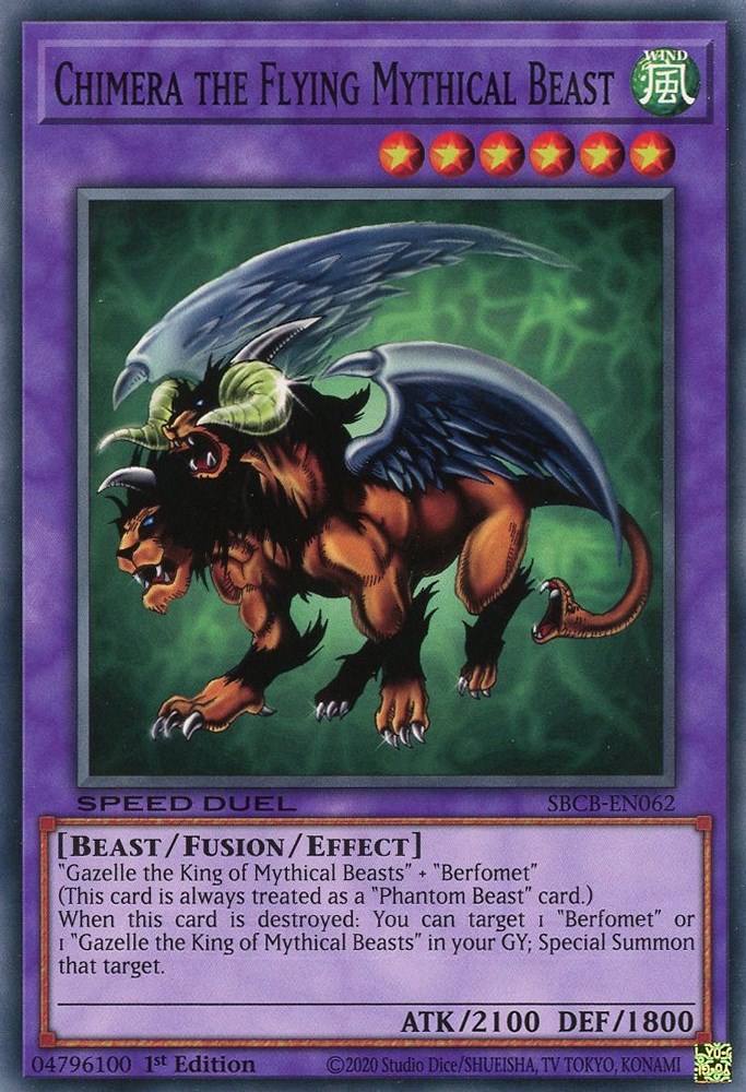 Chimera the Flying Mythical Beast - Speed Duel: Battle City Box - YuGiOh