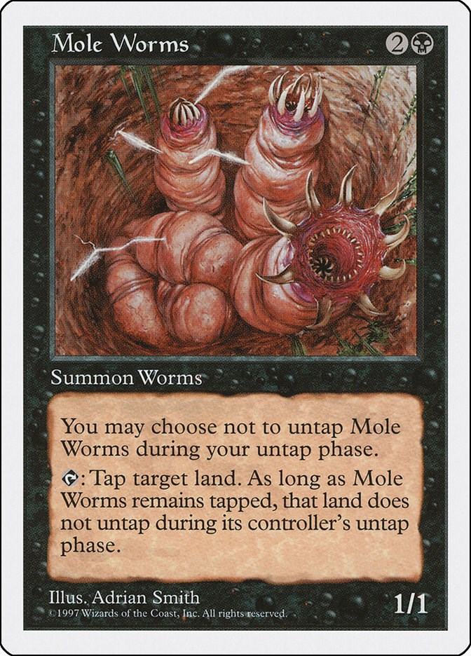 Mole Worms - Fifth Edition - Magic: The Gathering