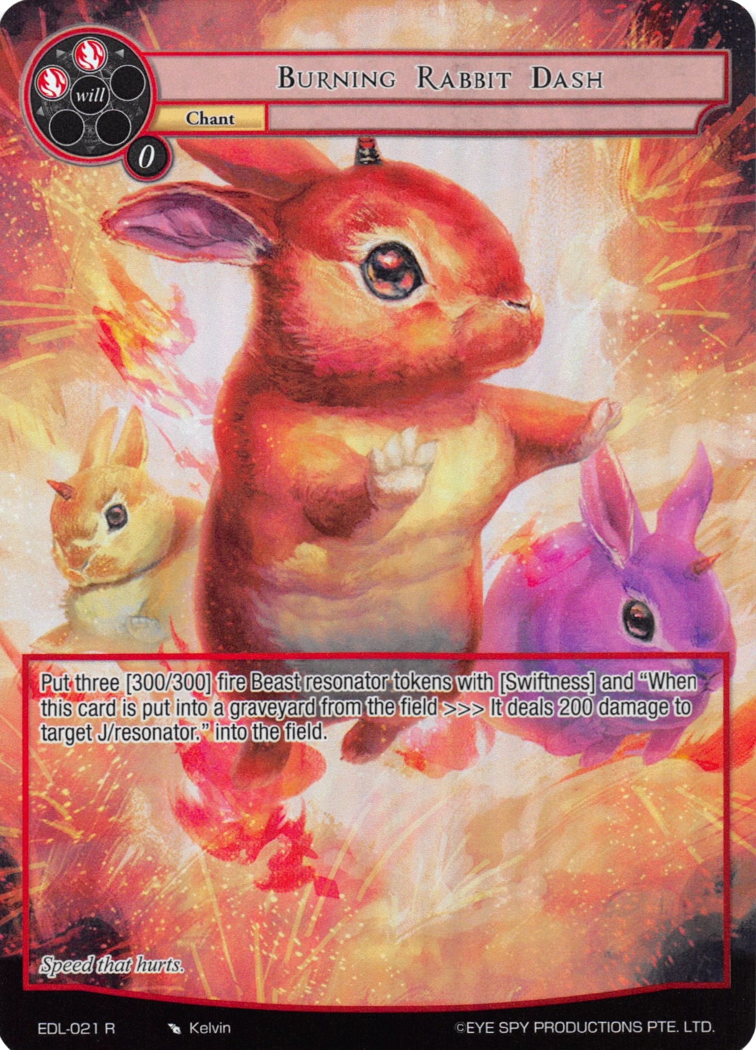Burning Rabbit Dash (Full Art) - The Epic of the Dragon Lord - Force of ...