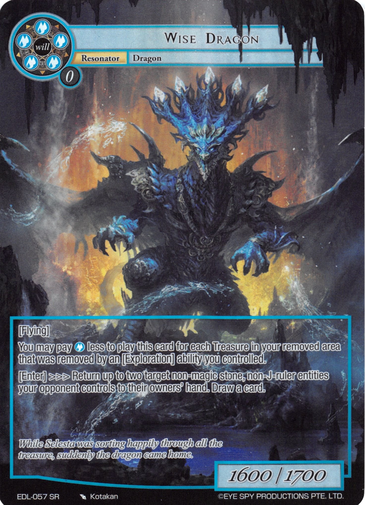 Wise Dragon (Full Art) - The Epic of the Dragon Lord - Force of Will