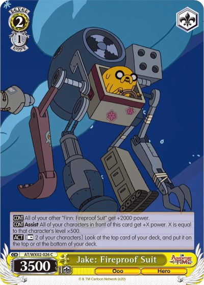 Jake: Fireproof Suit - Adventure Time - Weiss Schwarz