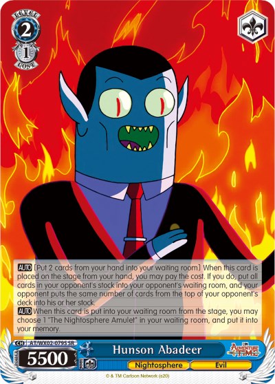 Hunson Abadeer (SR) - Adventure Time - Weiss Schwarz