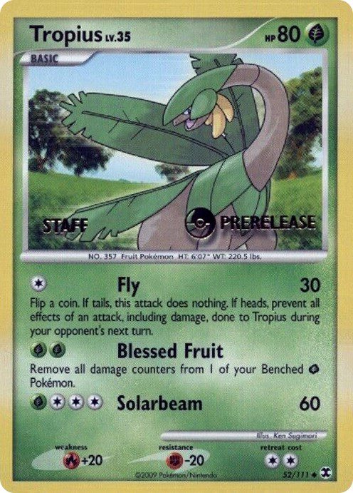 Tropius - 052/111 (Prerelease) [Staff] - Nintendo Promos - Pokemon