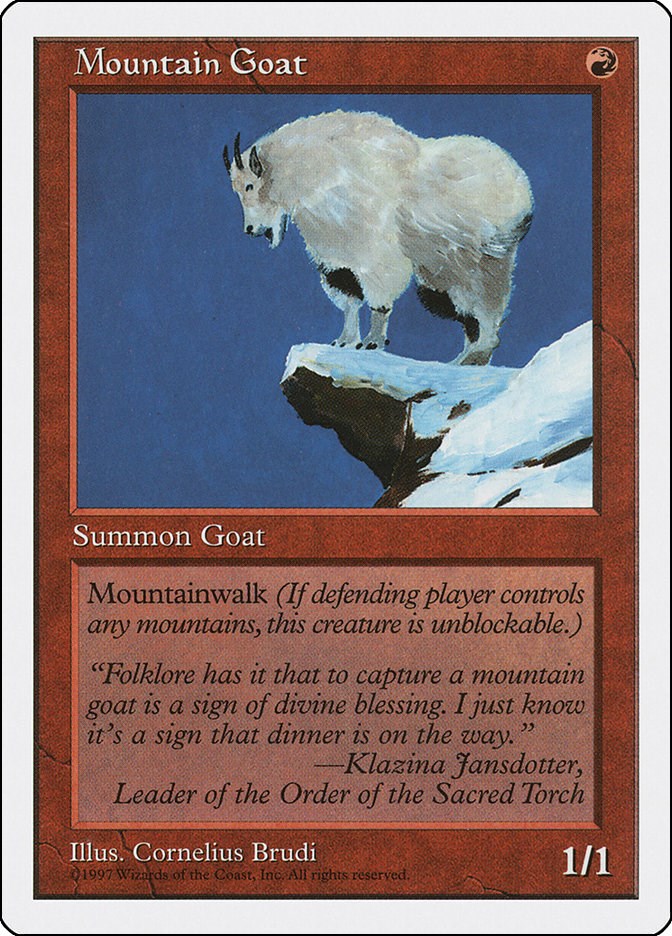 Mountain Goat - Fifth Edition - Magic: The Gathering