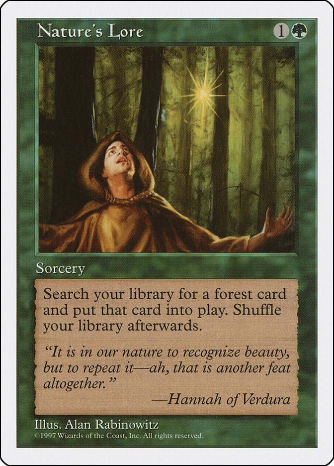 Nature's Lore - Fifth Edition - Magic: The Gathering