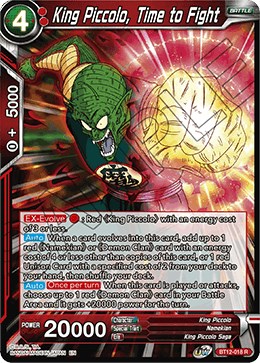 King Piccolo, Time to Fight - Vicious Rejuvenation - Dragon Ball Super CCG