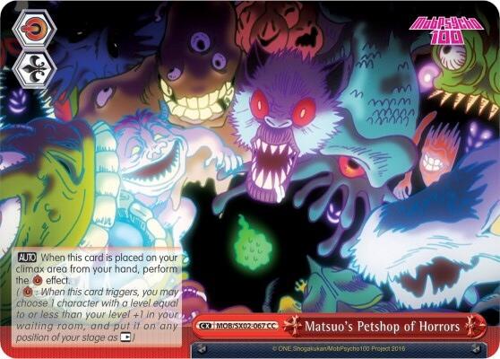 Matsuo's Petshop of Horrors - Mob Psycho 100 - Weiss Schwarz