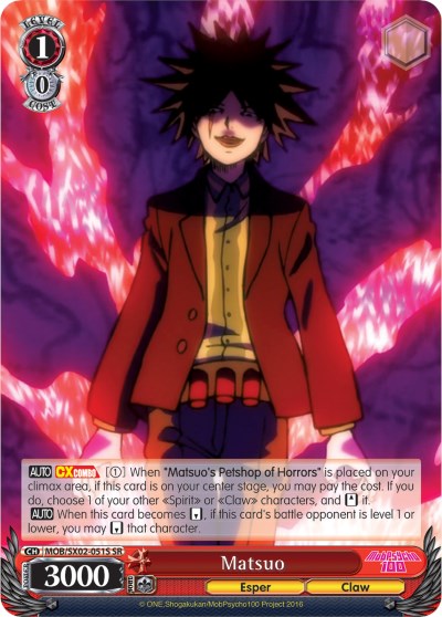 Matsuo (SR) - Mob Psycho 100 - Weiss Schwarz