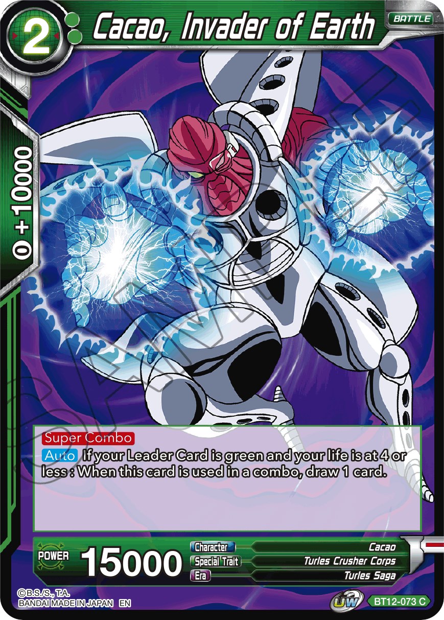 Cacao, Invader of Earth - Vicious Rejuvenation - Dragon Ball Super CCG