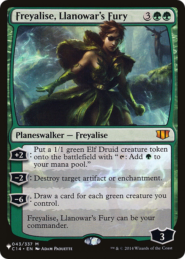 Freyalise, Llanowar's Fury - The List Reprints - Magic: The Gathering